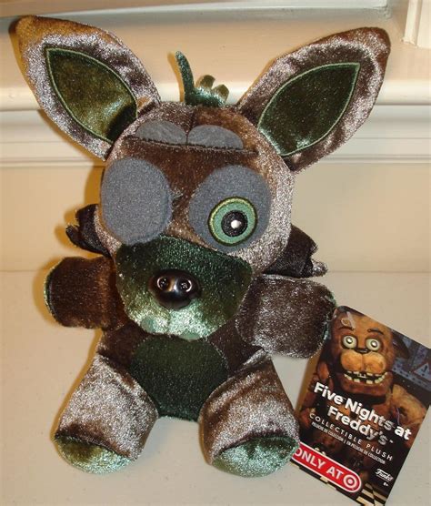 Nwt Five Nights At Freddys Fnaf Phantom Foxy Metallic Green Plush