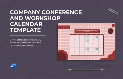 12 Months Calendar Template In Word Pages Download