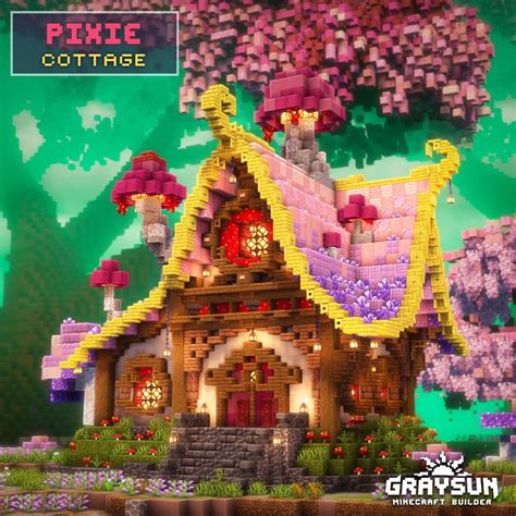 I Build This Minecraft Fairy House Support My Work On Patreon And Requests My Builds As A