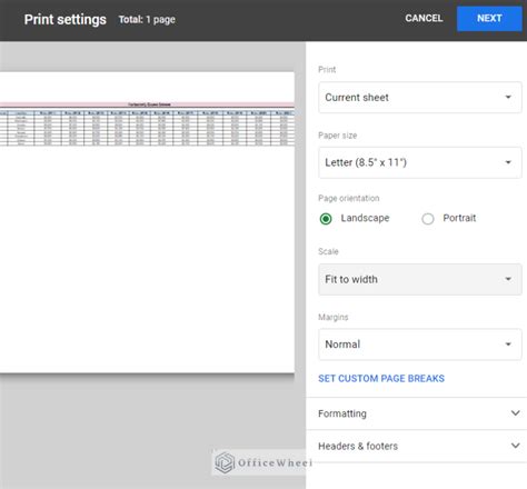 How To Print Google Sheets On One Page Distinct Scenarios
