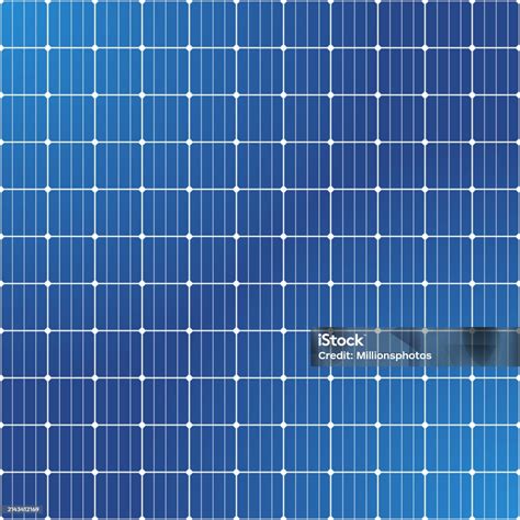 Solar Panel Background Solar Panel Pattern Stock Illustration