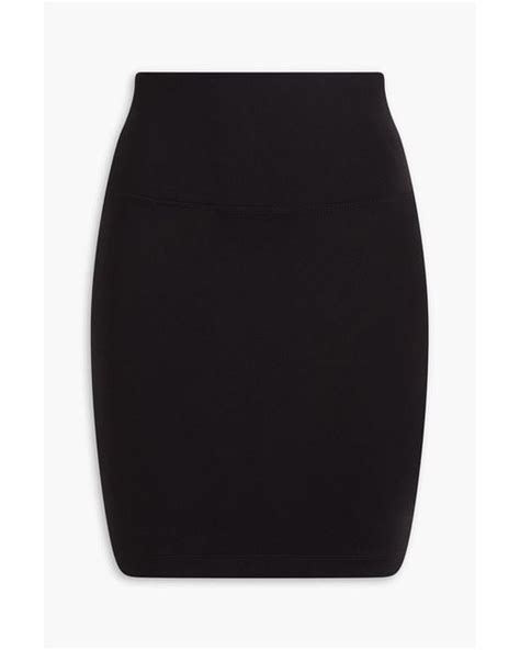 James Perse Jersey Mini Skirt In Black Lyst Uk