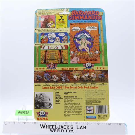 Pilot Fluff Pendleton Barnyard Commandos 1989 Playmates New Mosc Sealed Wheeljacks Lab