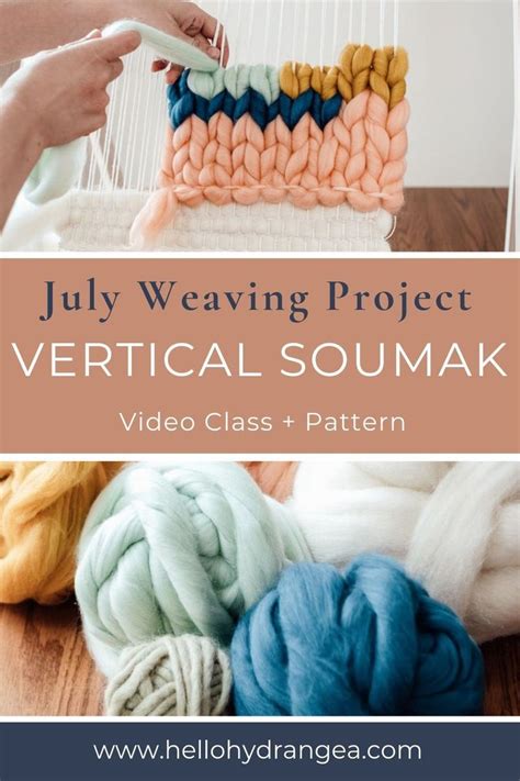 Vertical Soumak Weaving Technique Tutorial Diy Weaving Weaving