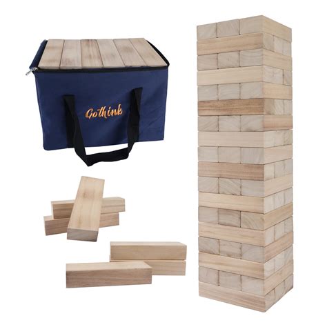 Gothink Giant Tumble Tower Game Large Tumbling Tower Stack