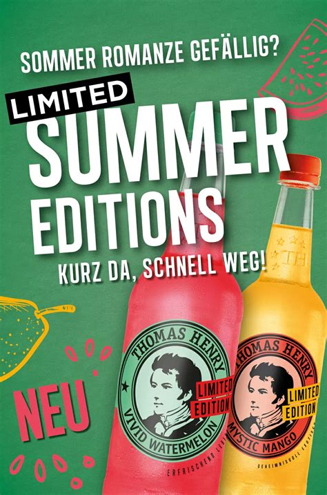 Limited Summer Editions Thomas Henry