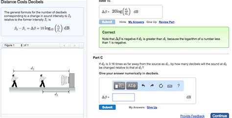 Solved The General Formula For The Number Of Decibels