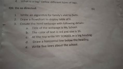 What Is A Tag Define Different Types Of Tags Q Do As Directed