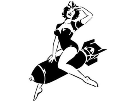 Pin Up Girl 102 Stencil