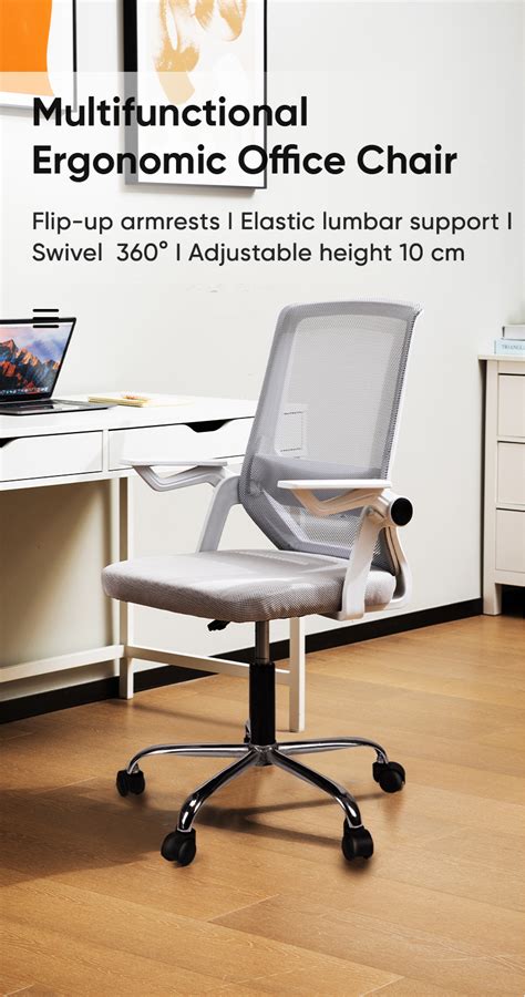 Deli Ergonomic Chair Lumbar Support Home Office Computer Study Chair