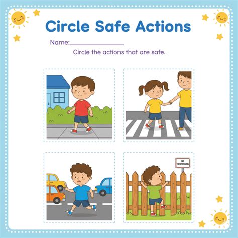 Safe Or Unsafe Worksheets Free Image And Pdf Printables
