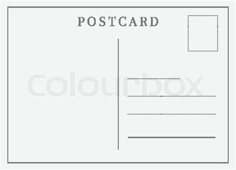 Postcard Back Template