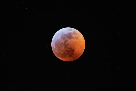 Total Lunar Eclipse Up Close Photograph By Tony Hake Pixels