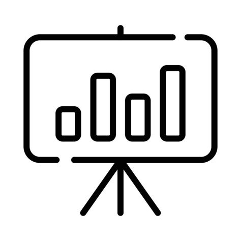 An Icon Of Business Graphical Presentation Vector Of Statistical Presentation 26785623 Vector