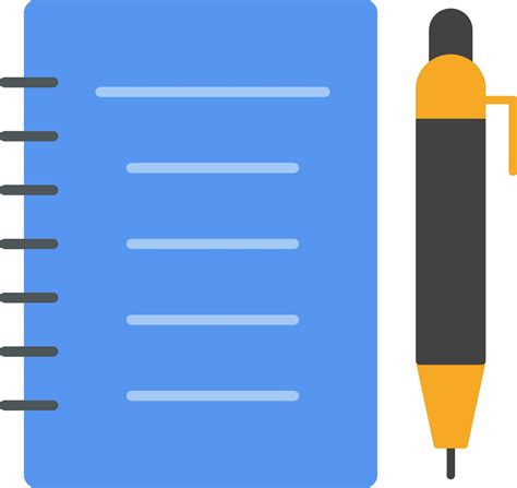 Notebook Flat Icon 36895450 Vector Art At Vecteezy