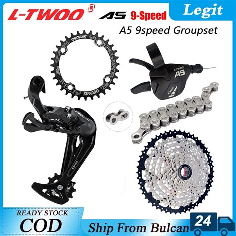 Ltwoo A5 1x9s Groupset 9 Speed Shift Lever Derailleur Sunshine Cassette 36t 40t 42t 46t 50t 9s