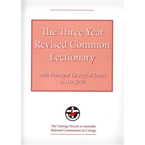The Three Year Revised Common Lectionary Uniting Church In Australia Synod Of Victoria And
