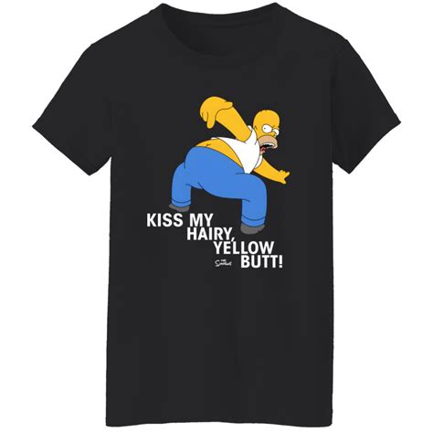 Vintage The Simpsons Kiss My Hairy Yellow But Shirt