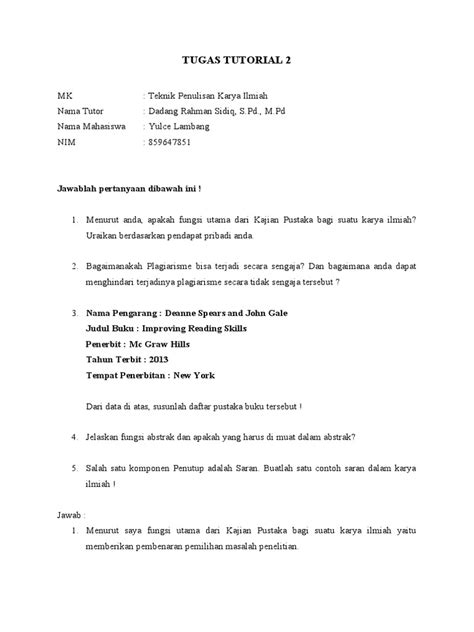 Tugas Tutorial 2 Pdf Tugas Tutorial 2 Pdf