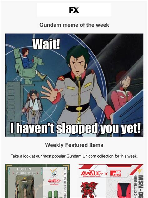 Fx Creations Heres Your Gundam Meme Of The Week Milled