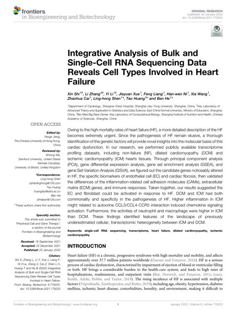 Bulk和scrna Seq的综合分析揭示与心力衰竭相关的细胞类型 腾讯云开发者社区 腾讯云