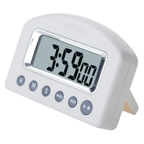 Taylor 584721 Timer Lcd Display Memory Function White