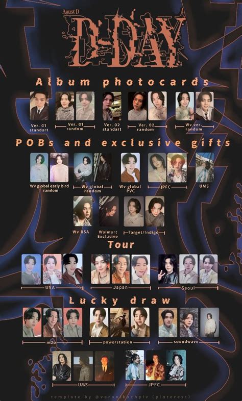 Sugaagust D D Day Photocard Template Full