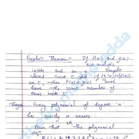 Zerospdf Complex Analysis Notes Teachmint