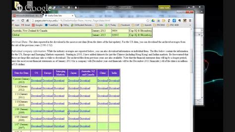 microsoft 2010 excel working with data tables youtube