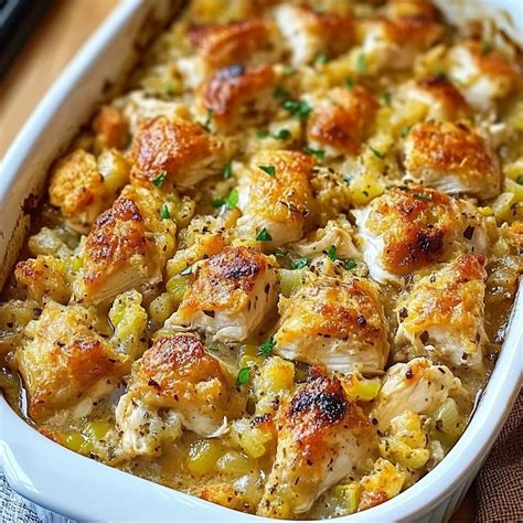 Dollys Chicken Stuffing Casserole Recipe