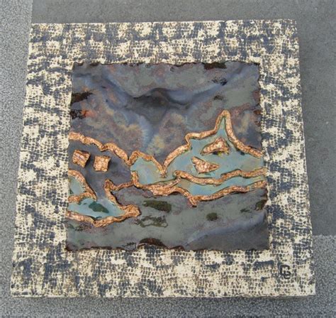 Golvende Zee Keramiek Wanddecoratie • Gette