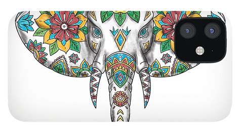 Elephant Head Profile Tattoo