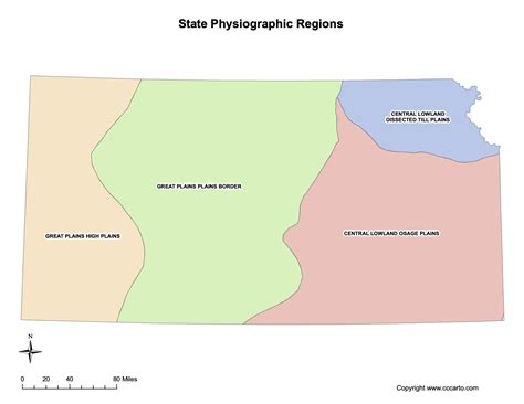 Kansas Map Collection Shaded Relief Counties And Cities
