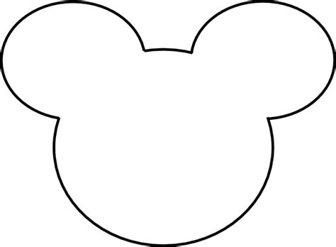 Mickey Mouse Outline Clip Art At Vector Clip Art Online
