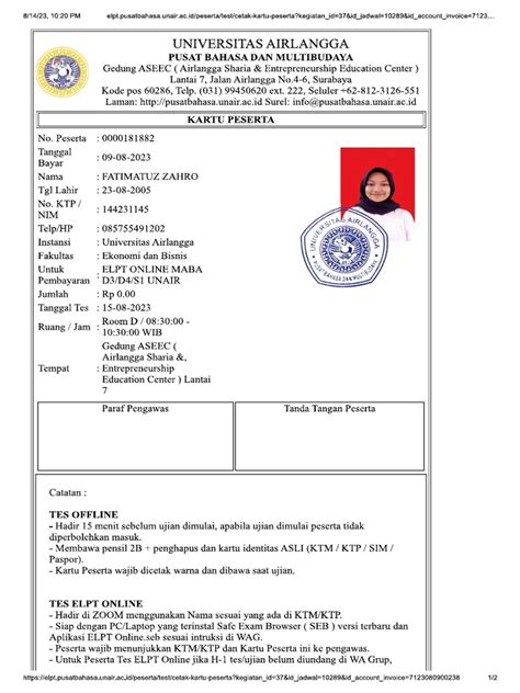 Tes Elpt Baru Pdf