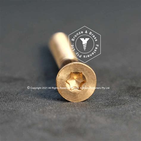 Countersunk Torx Drive Bronze And Brass Fasteners Pty Ltd