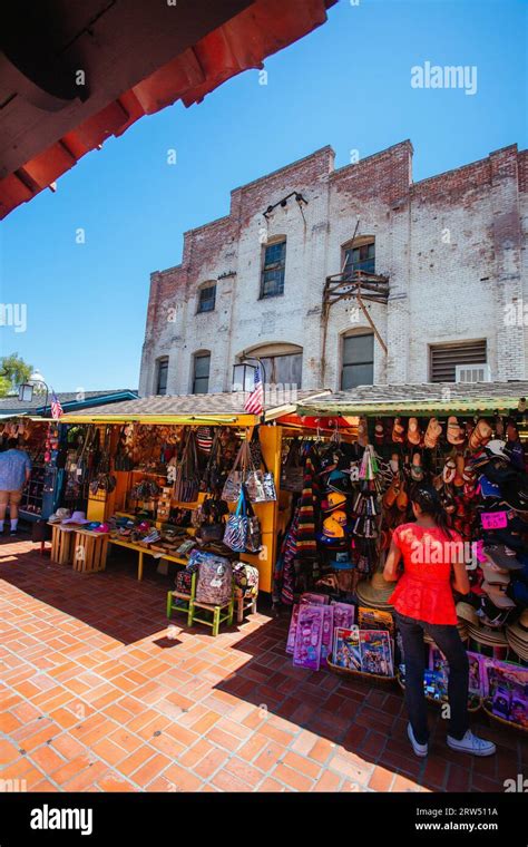 Los Angeles Usa July 14th 2014 The Famous Historic Olvera St Known As The Birthplace Of Los