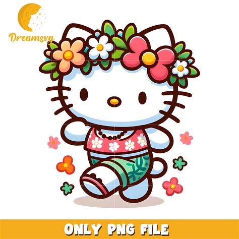 Hello Kitty Png Flower Crown Outfit Dreamsvg Store