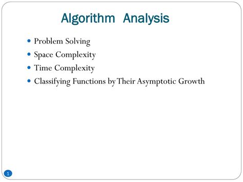 Ppt Algorithm Analysis Powerpoint Presentation Free Download Id