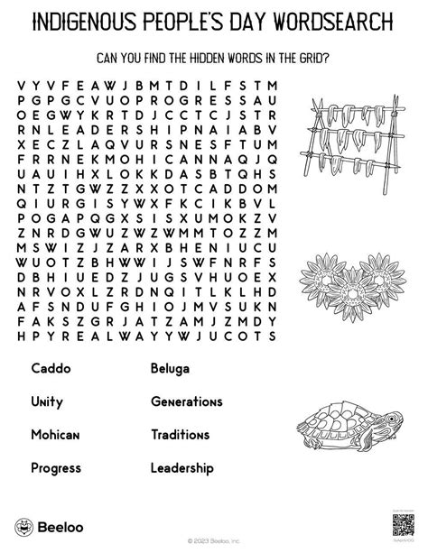 Indigenous Peoples Day Themed Word Searches • Beeloo Printable Crafts