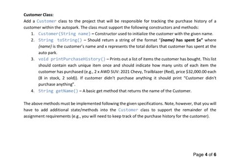 Customer Class Add A Customer Class To The Project