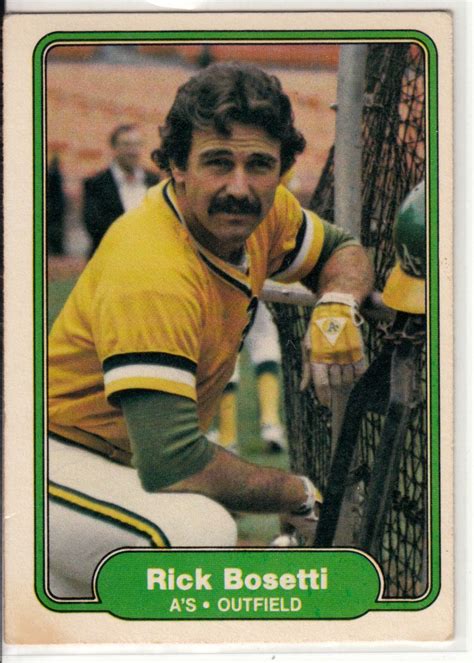 1982 Fleer Baseball Card 88 Rick Bosetti Athletics On Ebid United