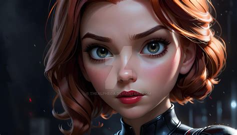 Portrait Black Widow By Thealphega On Deviantart