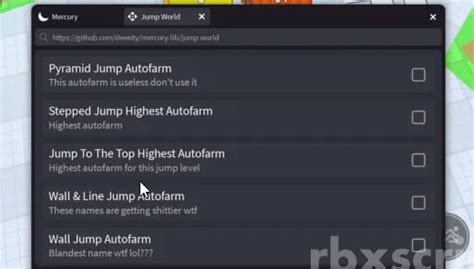 Every Second Autofarm Wall Jump Auto Farm More Mobile Script