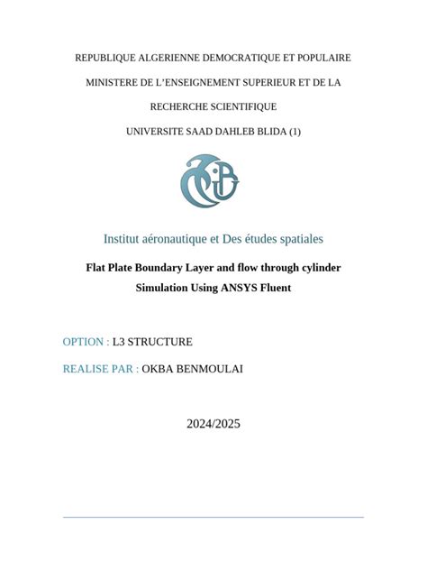 Flat Plate Boundary Layer Ansys Report Pdf Boundary Layer Fluid Dynamics
