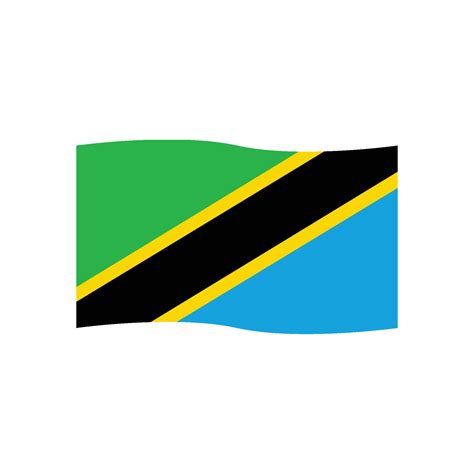 Tanzania Flag Icon Vector 40974231 Vector Art At Vecteezy