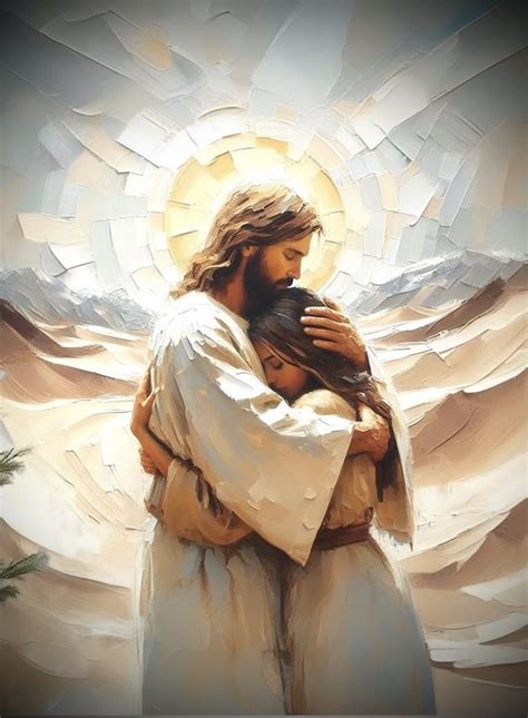 Modern Pictures Of Christ Jesus Hug Art Jesus And Woman Art Jesus