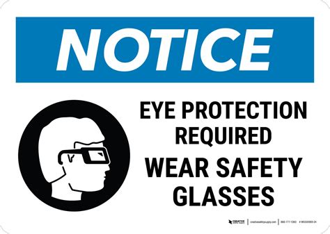 Safety Glasses Sign