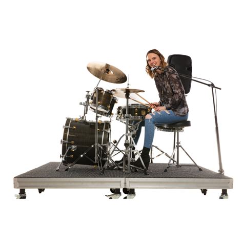 Drumdeck 2m X 2m Portable Drum Riser Ratstands