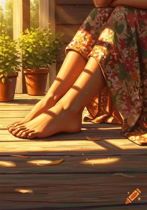 Digital Art Of A Woman In A Black Dress And Heels Lying On Grass